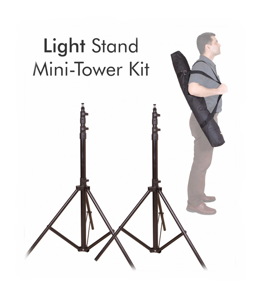 Light Stand Mini-Tower AC (Air-Cushioned) Kit – Harison Photo Products
